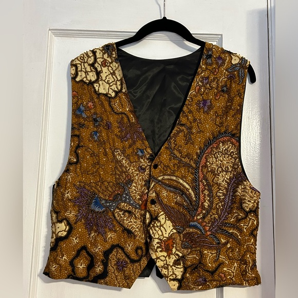 Jackets & Coats | Fine Vintage 9s Renaissance Kenar Beaded Vest | Poshmark